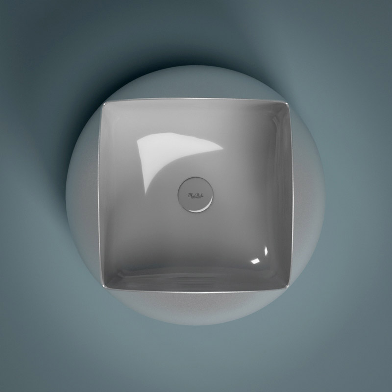 Vasque à poser 46x19cm Silver Pétale – Design et élégance pour votre ...