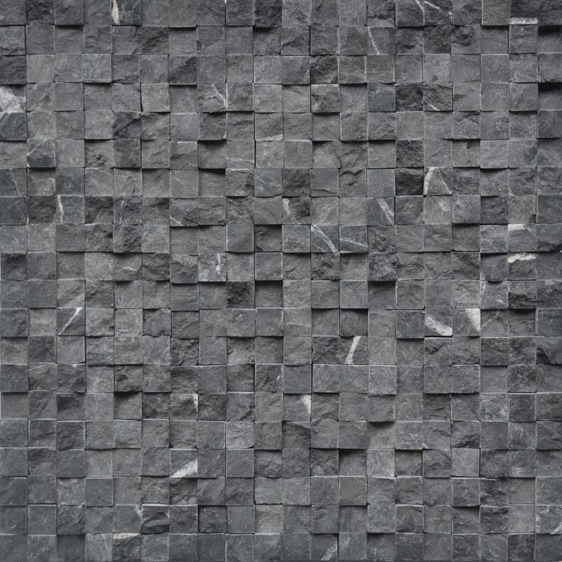 Mosaique Quadra stone gris anthracite 30x30cm | Mosaique salle de bain