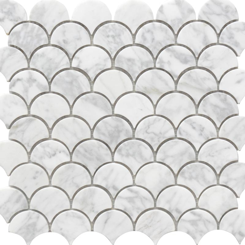 mosaique Scala stone carrara 30x30cm, à l'unité