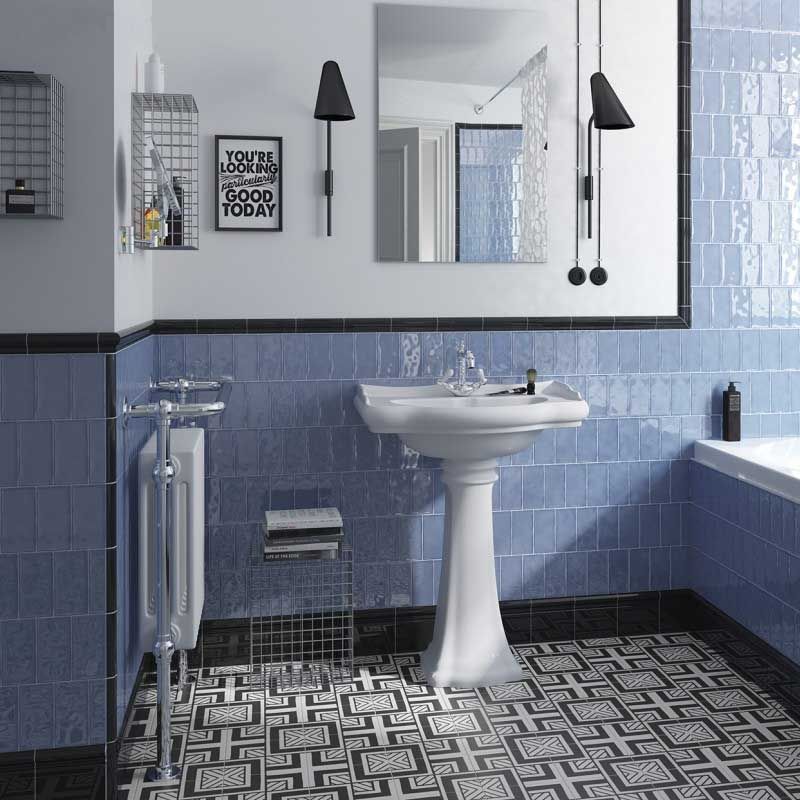 Salle De Bain Vintage Bleu
