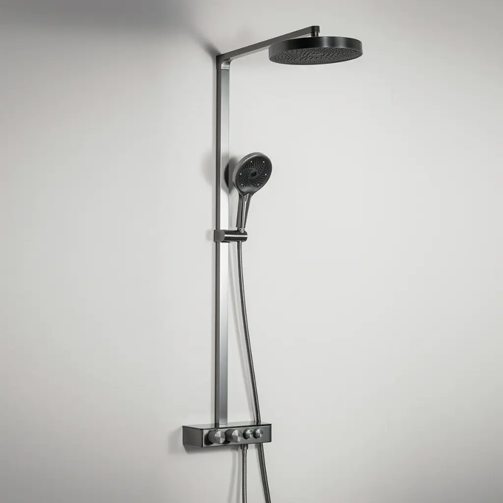 Colonne de douche thermostatique Bruma Gun métal – Design moderne